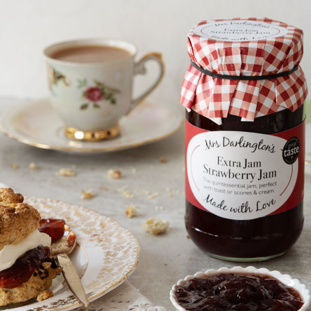 Mrs Darlington's Strawberry Extra Jam – Redwings Horse Sanctuary